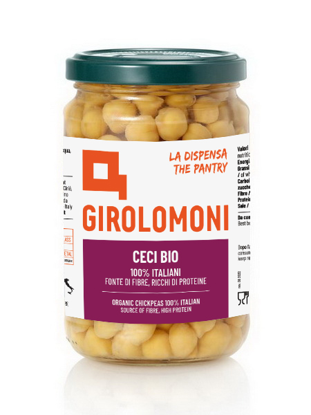 Ceci lessati bio 300g, Girolomoni - Filiera Corta Solidale.